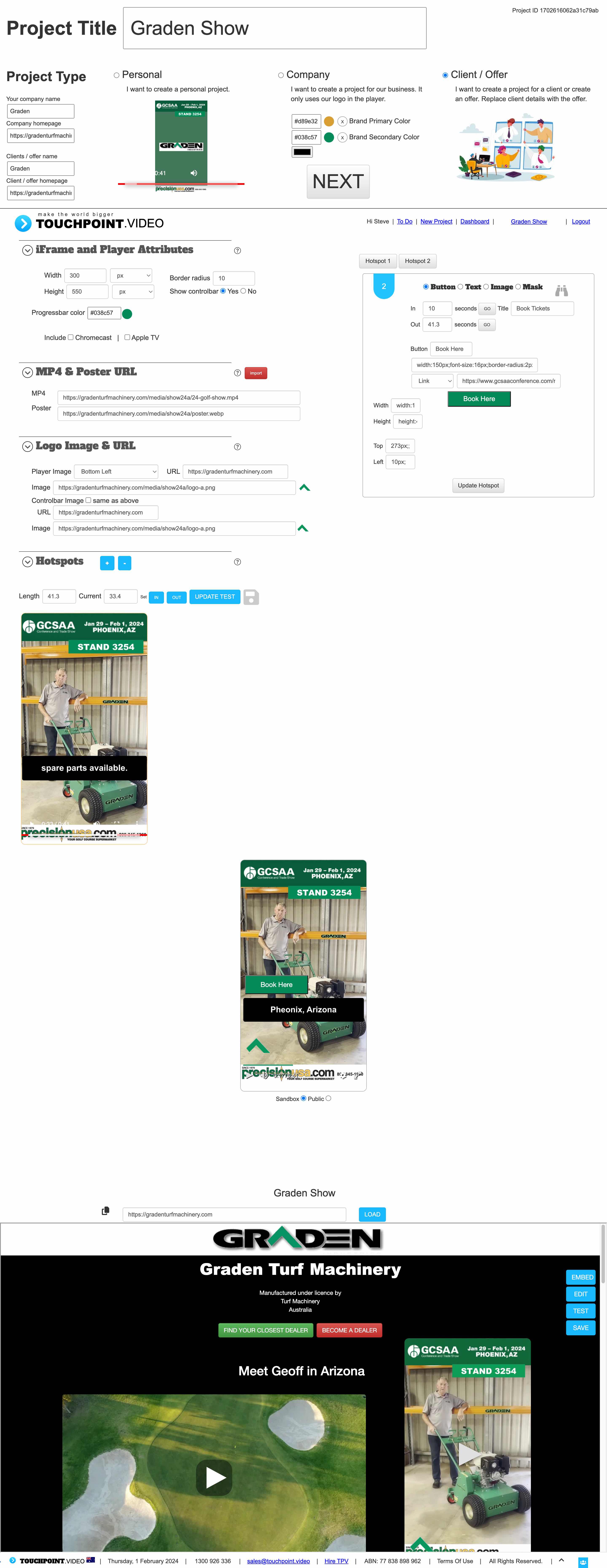 TouchPoint Interactive Video Platform - Improve sales, leads and brand recognition.